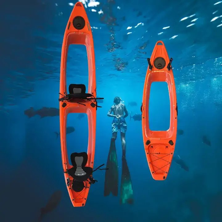 Clear Crystal Kayak Single Double Seats Transparent Kayaks Sea Kayaks ...