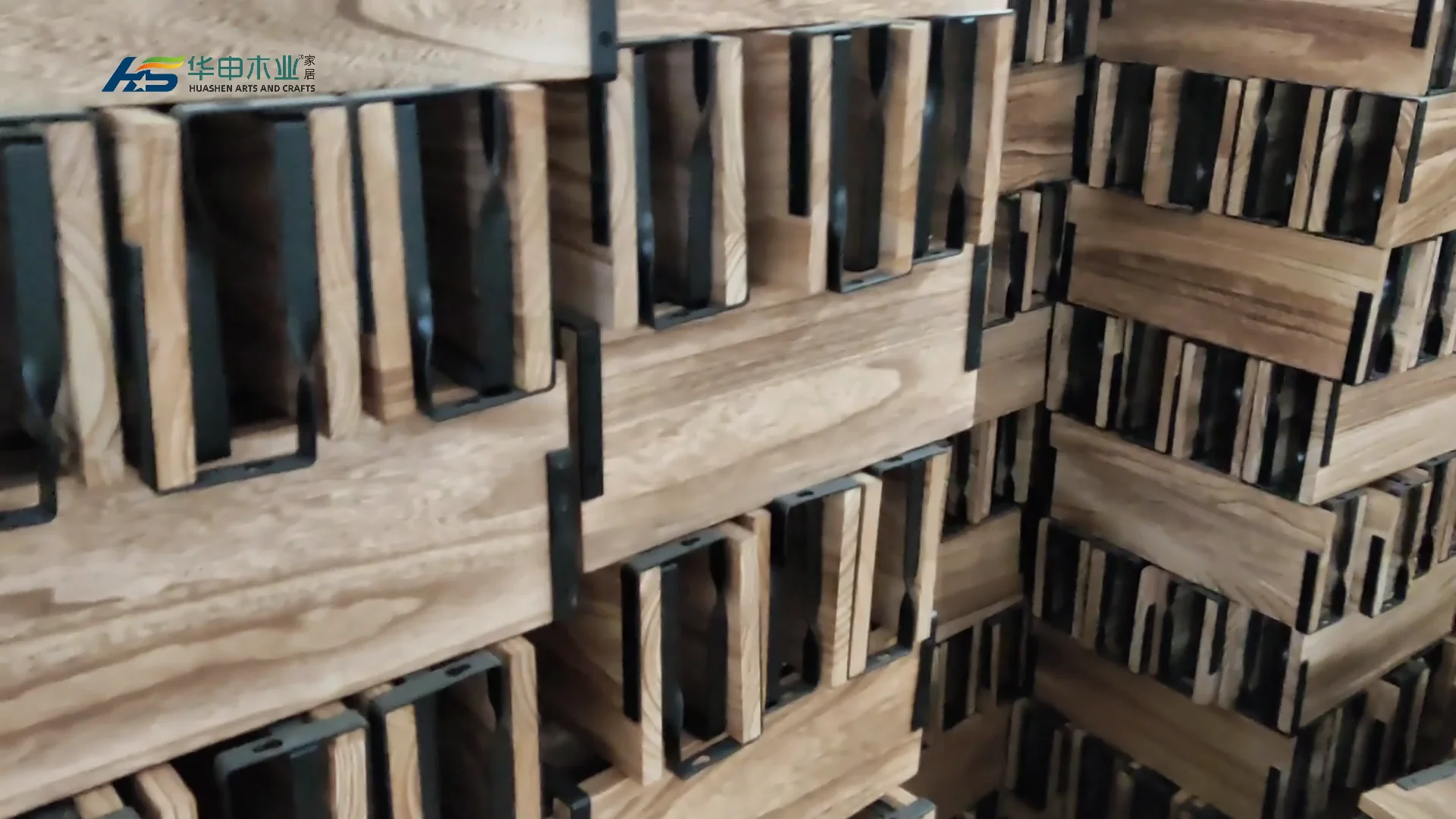 Hs China Home Floating Shelves Wall Mounted Black Wood Shelves For Wall ...