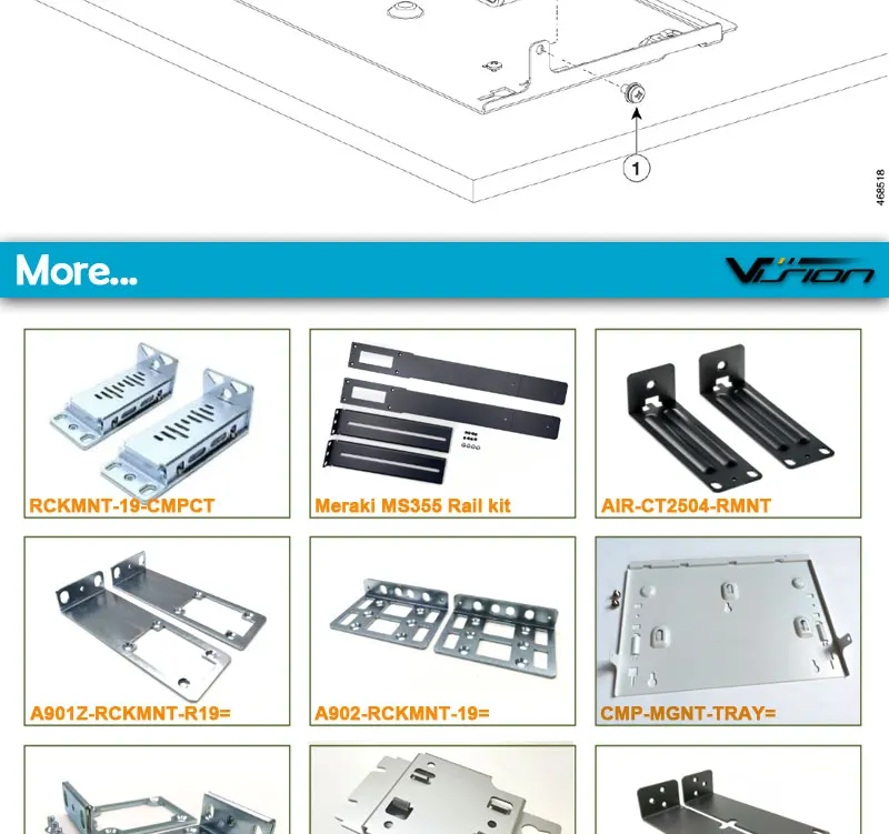 C9K-WALL-TRAY - Mounting Solution for C9200CX-8UXG-2X-A