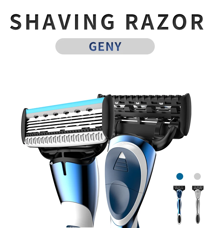 5 Blade Shaving Razor - Durable Stainless Steel Cartridges