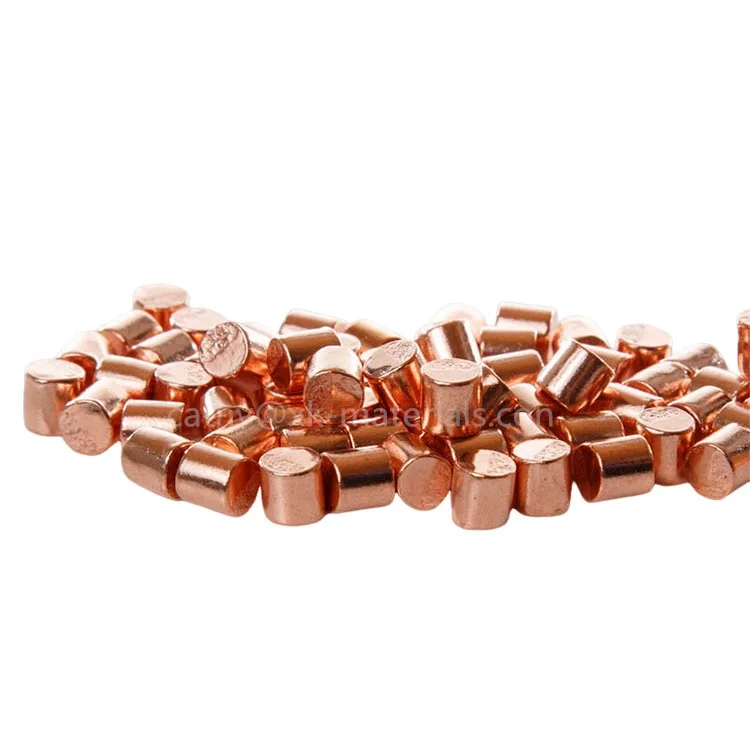 Evaporation Materials Ultra Pure 99.9999% 99.99999% Copper Pellets ...