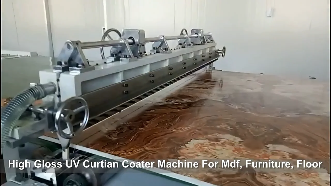 High Gloss Uv Curtain Coater Machine For Mdf,Furniture,Floor - Buy ...