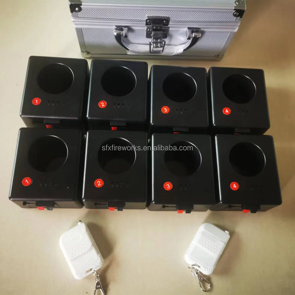 8 Cues Wedding Cold Pyro Fireworks Machine - Kesheng Firing System