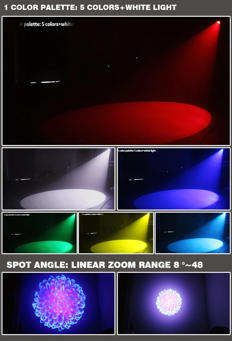 Marslite 300w Zoom Gobo Projector - Bright LED Outdoor Lights