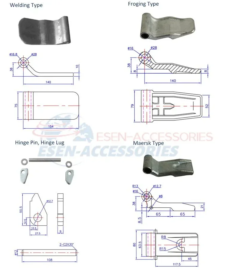 Container Trailer Door Hinge Truck Dump Hinge - Buy Modern Stainless ...