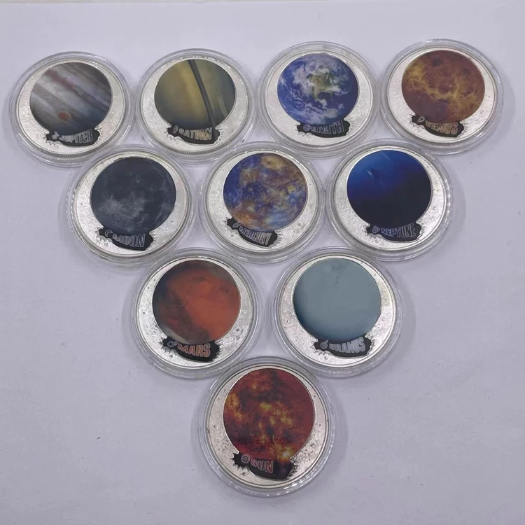 Metal Crafts Solar System Silver Coins - Custom Collectibles