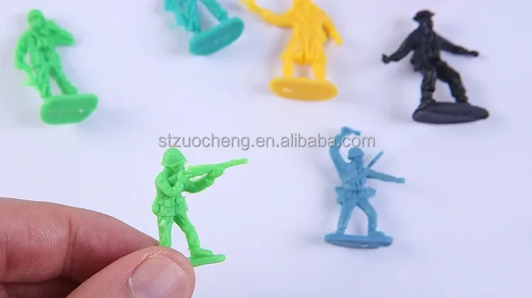 3cm Mini Army Soldiers Various Pose Toy Plastic Army Men Action Figures ...