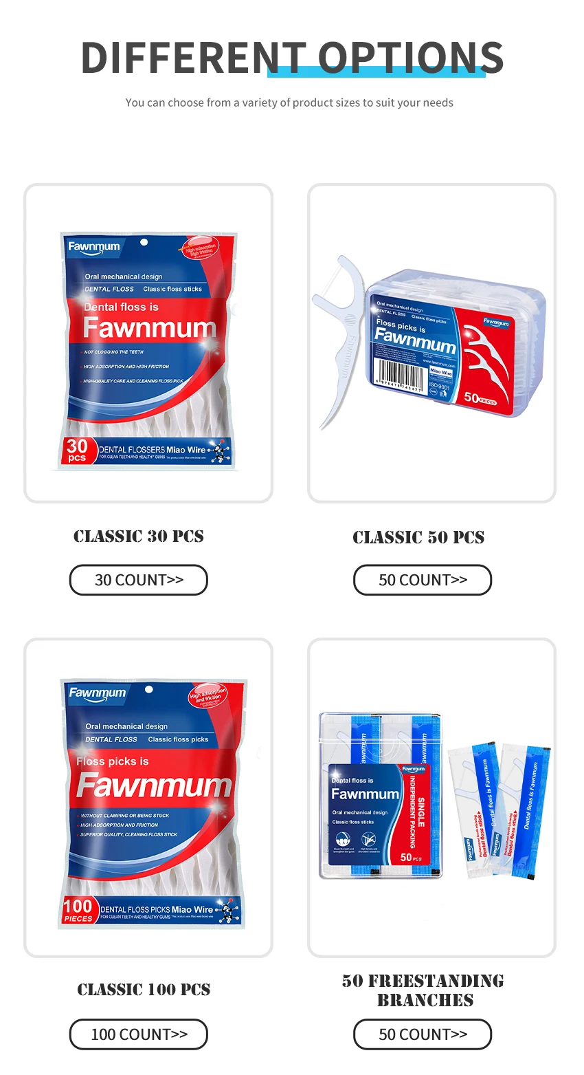 China High Quality Biodegradable Double Flosser Pick Floss Picks Dental ...