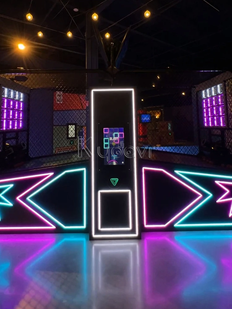 Interactive LED Wall Pixel Grid for Teenagers Active Sports ...