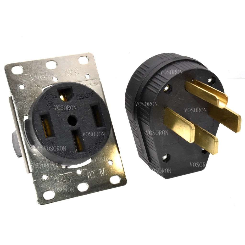 50A 125V/250V NEMA L14-50P L14-50R Plug Socket for Generators