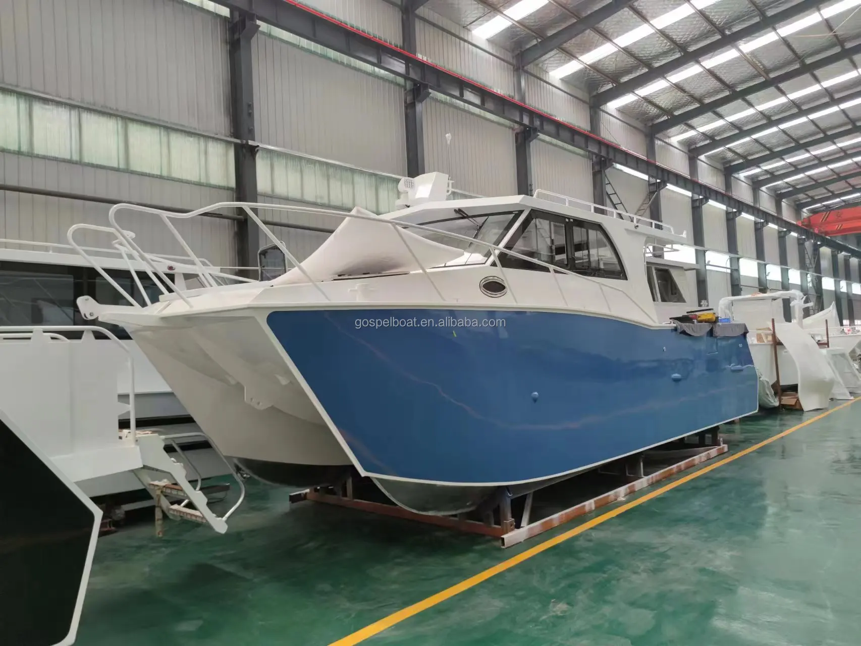 10m High Speed Catamaran Boat for Sale with Outboards Engine Fishing Boat