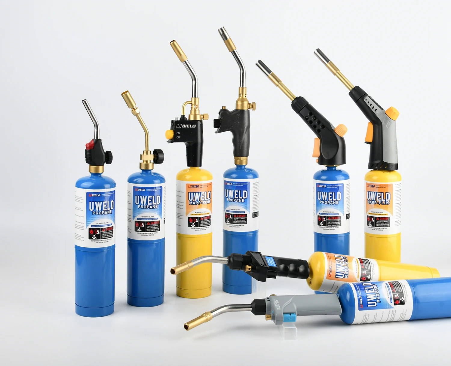 Uweld Small Bottle Mapp Propane Oxygen Gas Cylinder For Soldering And ...