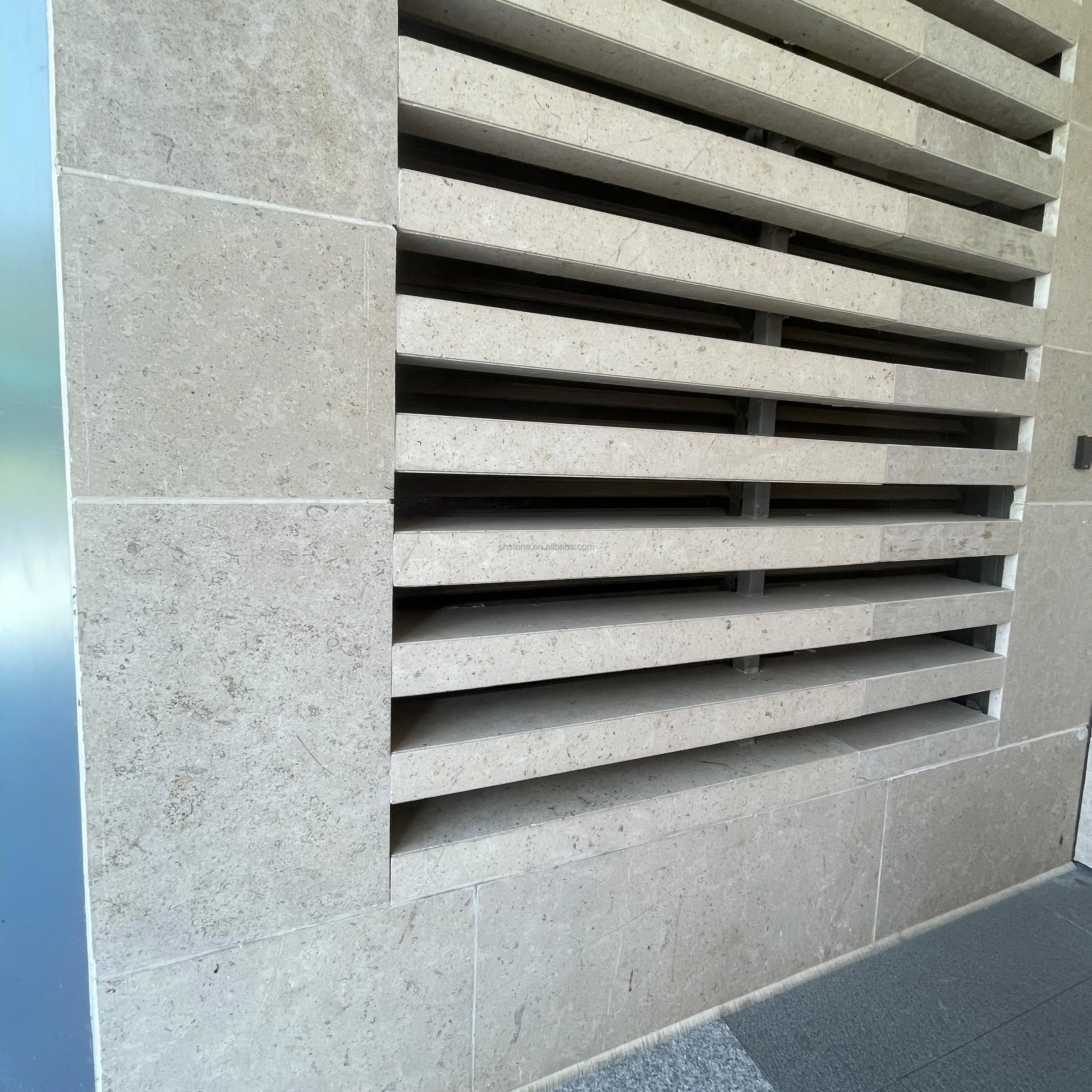 Shihui Modern Grey Sinai Pearl Limestone Slab High Quality Good Price ...