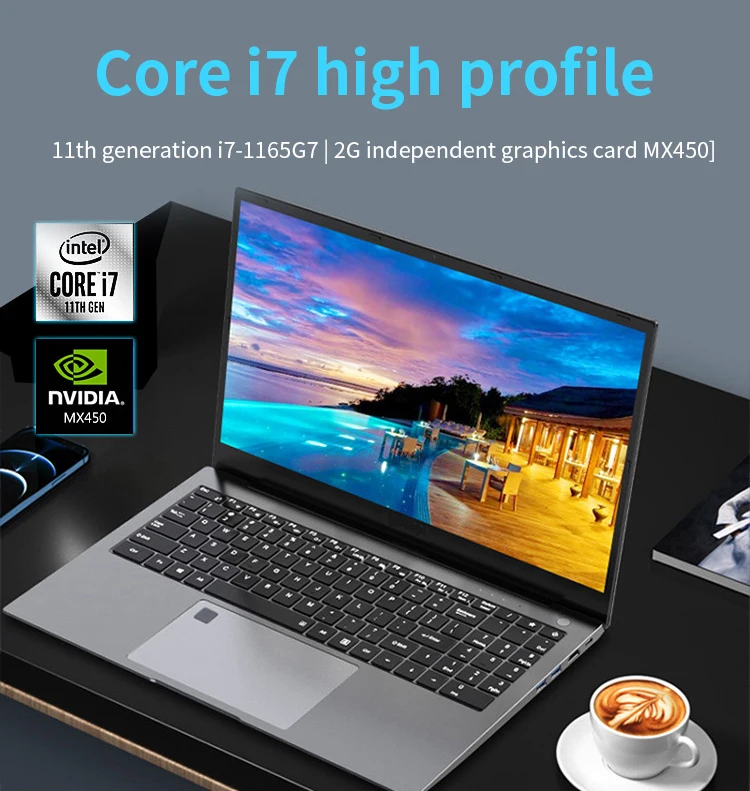 15.6inch Core I7 1165G7 DDR4 32GB SSD 1TB Win10 Netbooks