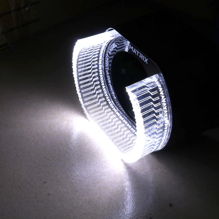 3 Inch Car Projector Lens Shrouds - 5D LED Decor Covers