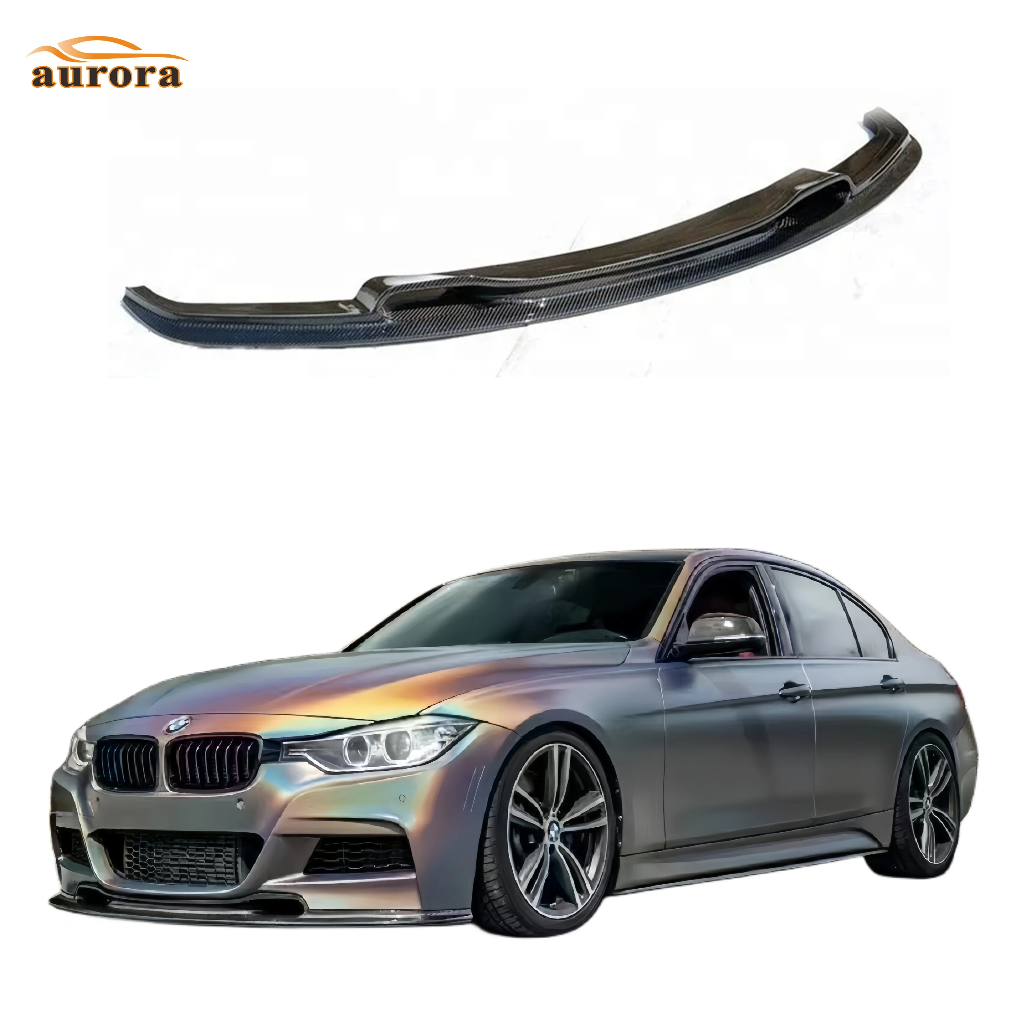 Vrs Style Front Lip Car Carbon Fiber Front Bumper Lip Spoiler For Bmw ...