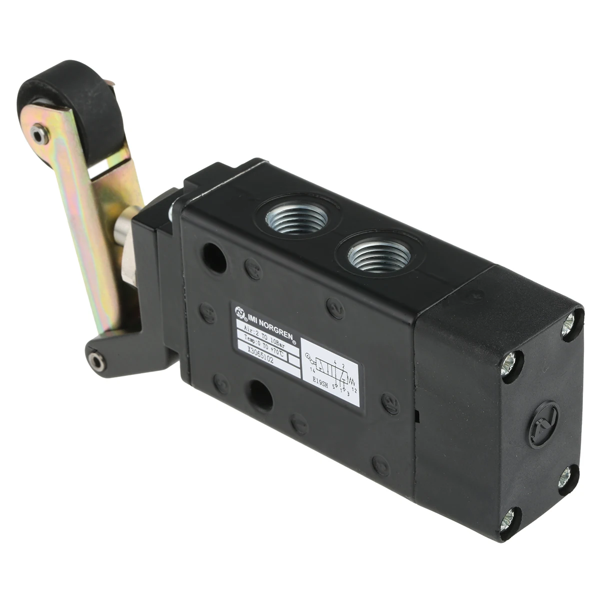 Norgren X30 pneumatic control valve, manual, 5/2, G1/4, 1/4 inch, zinc ...