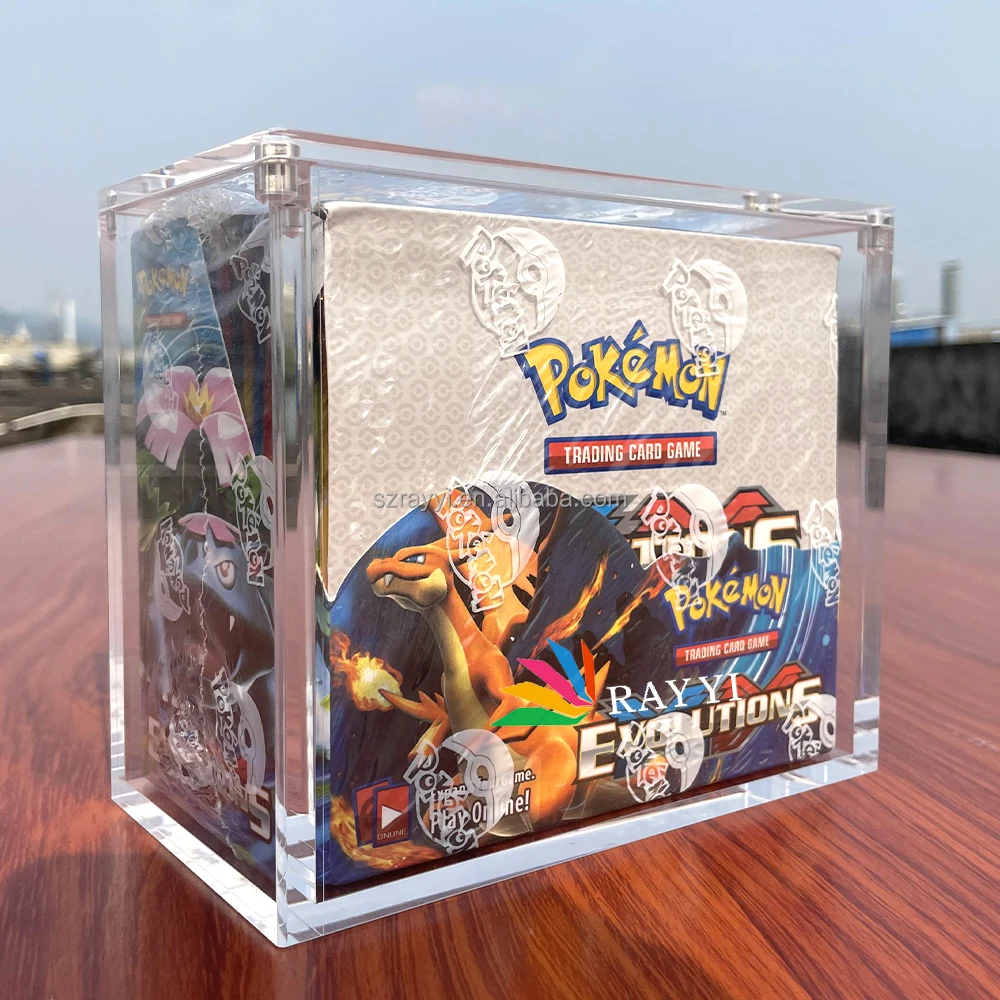 Ray Yi Pmma Pokemon Booster Box Trading Cards Case Clear Pokemon ...