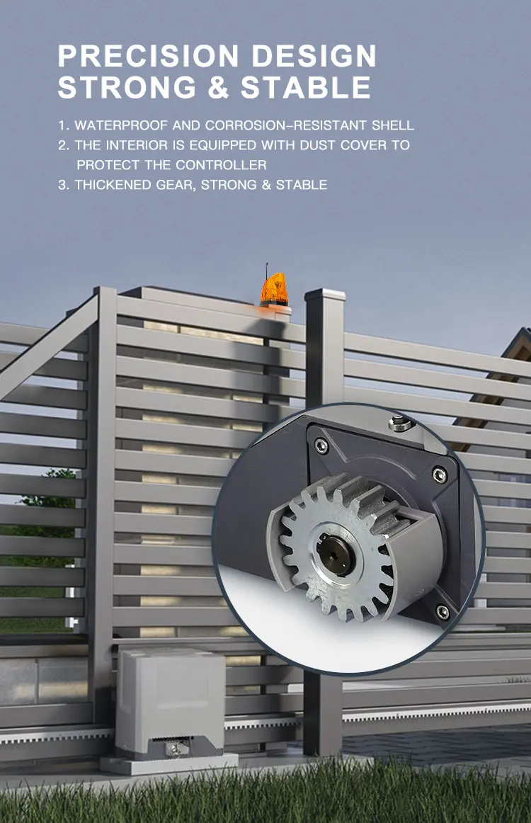 SLG-A-1800-AC Gear Driven AC220V Sliding Gate Operator Remote Control ...