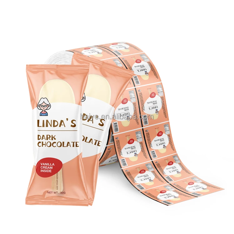 Custom Popsicle Packaging Film Roll Eco Friendly Material Frozen ...