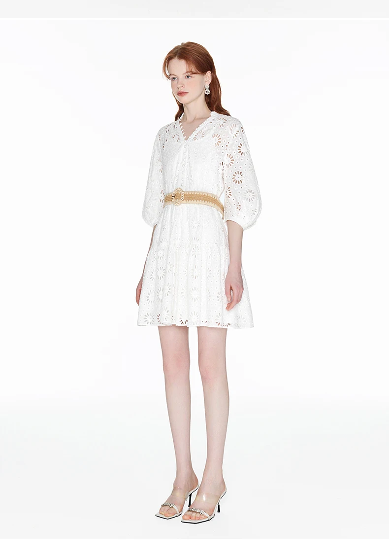 Itib&iem Designer Resort Style Maxi Dress Embroidered Fairy Dress With ...