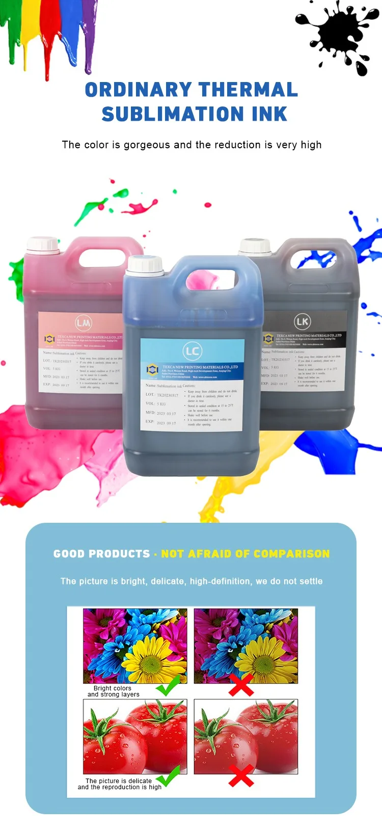 1000ml High Concentration Polyester Dye for Ink for Epson S3200 I3200 ...