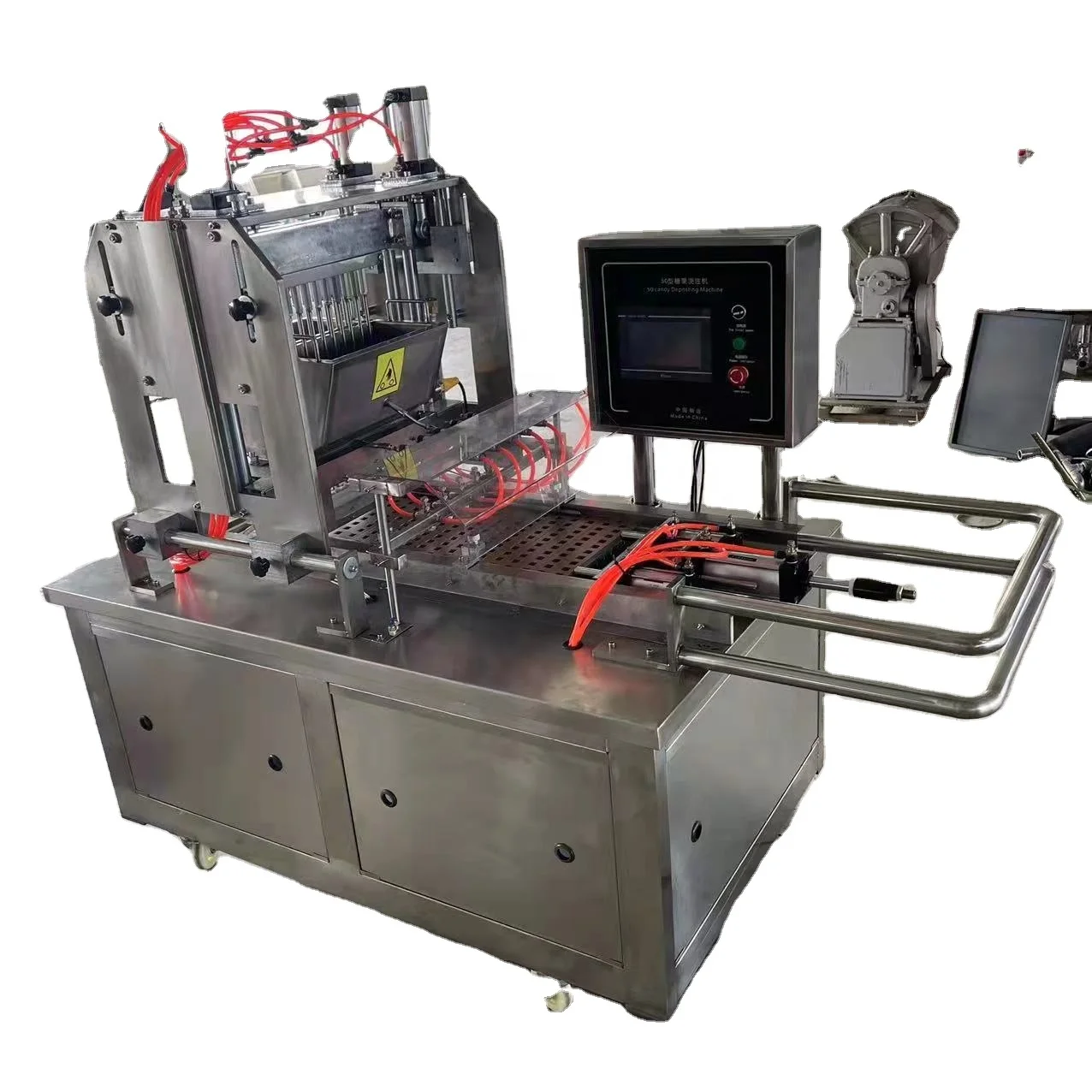 Gummy Bear 50kg/h Candy Making Factory Nice Quality High Production ...