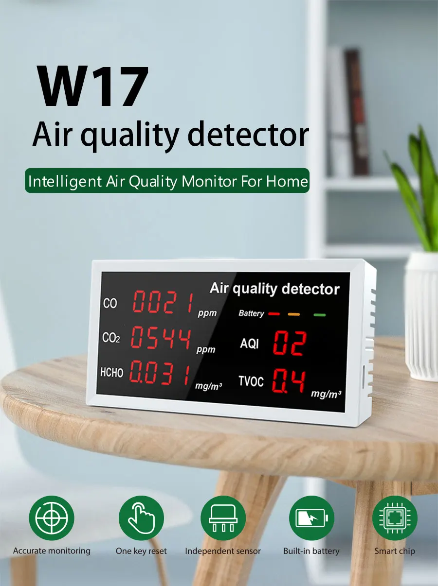 Air Pollution Sensors Smart Air Detector Co2 Air Quality Sensor Co2 O2 ...
