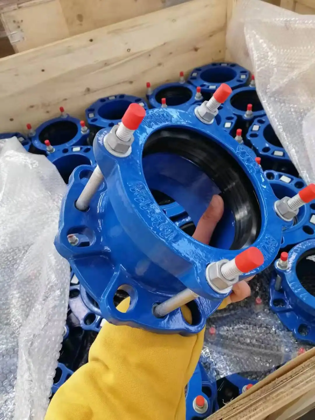 Flexible Large Range Universal Flange Adapter for Pvc/pe/steel/di Pipe