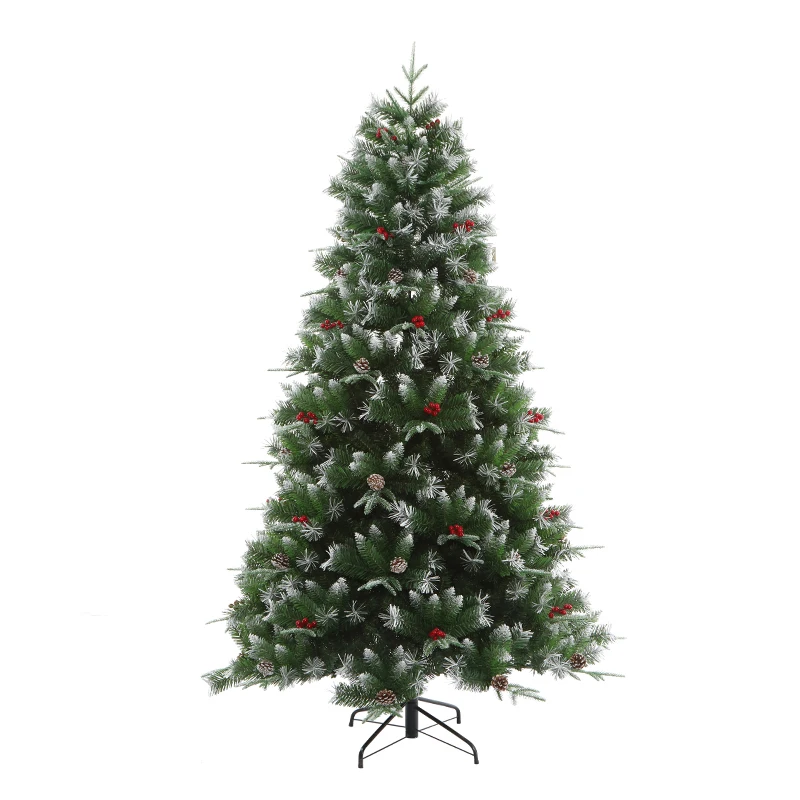 Big PE Mix PVC Christmas Tree with LED Light Customizable Size for Mall ...