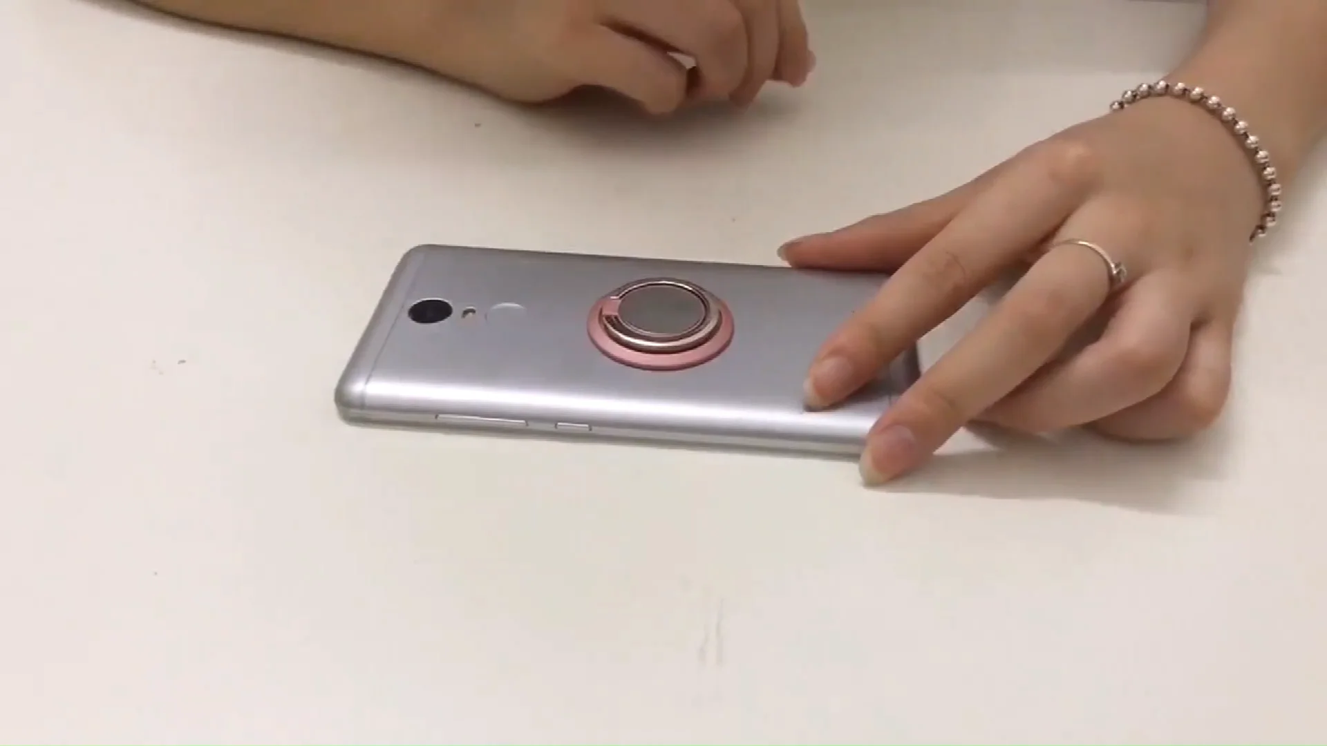 Colorful 360 Rotation Ring Buckle Metal Plastic Ring Cell Phone Stand ...