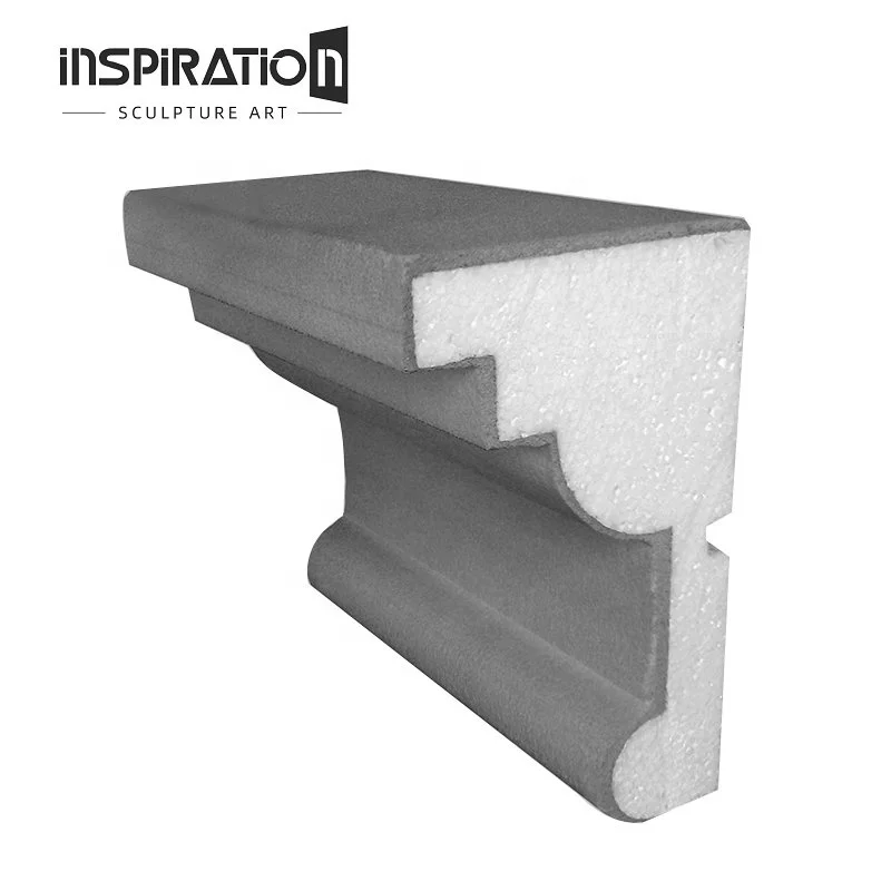 Architectural EPS Foam Decorative Exterior Polystyrene Crown Mouldings ...