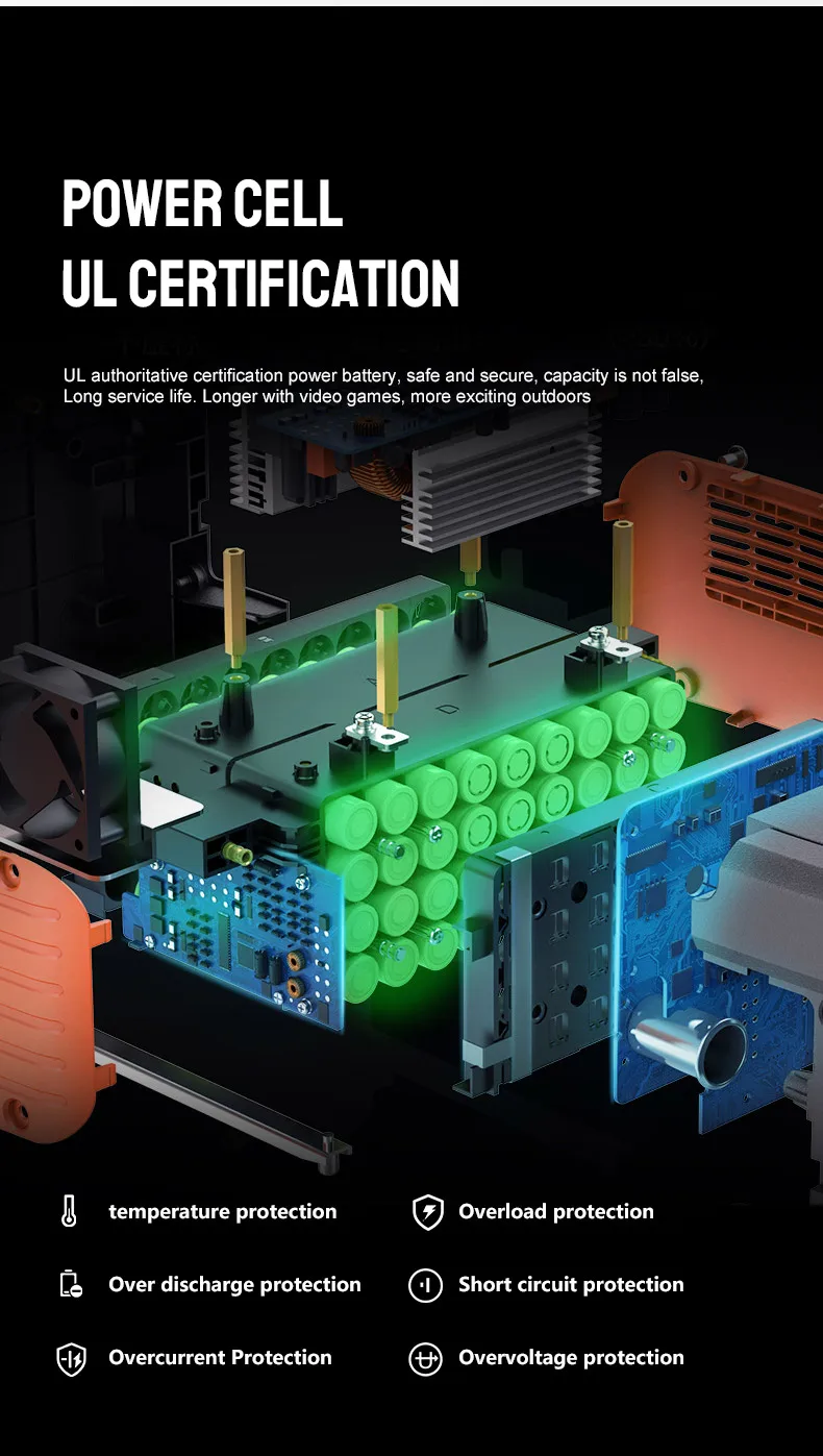 Conpex Battery Pack Solar Generator 1000w 264000mah Ac Dc Portable ...