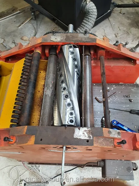 Woodworking Timber Planer Wood Log Panel Sawing Helical Cutterhead ...