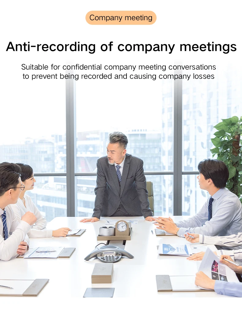 F10 Black Anti-voice Recording Privacy Protector | Oem Supported