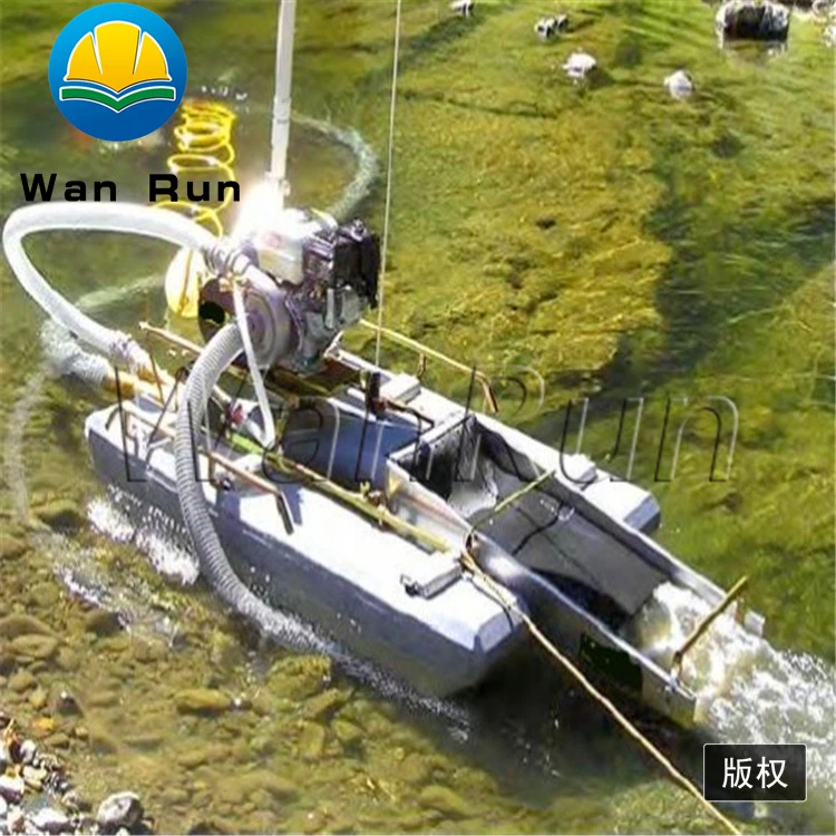 Small Portable Sand Dredger Floating Gold Dredge 220V Pontoon for River ...