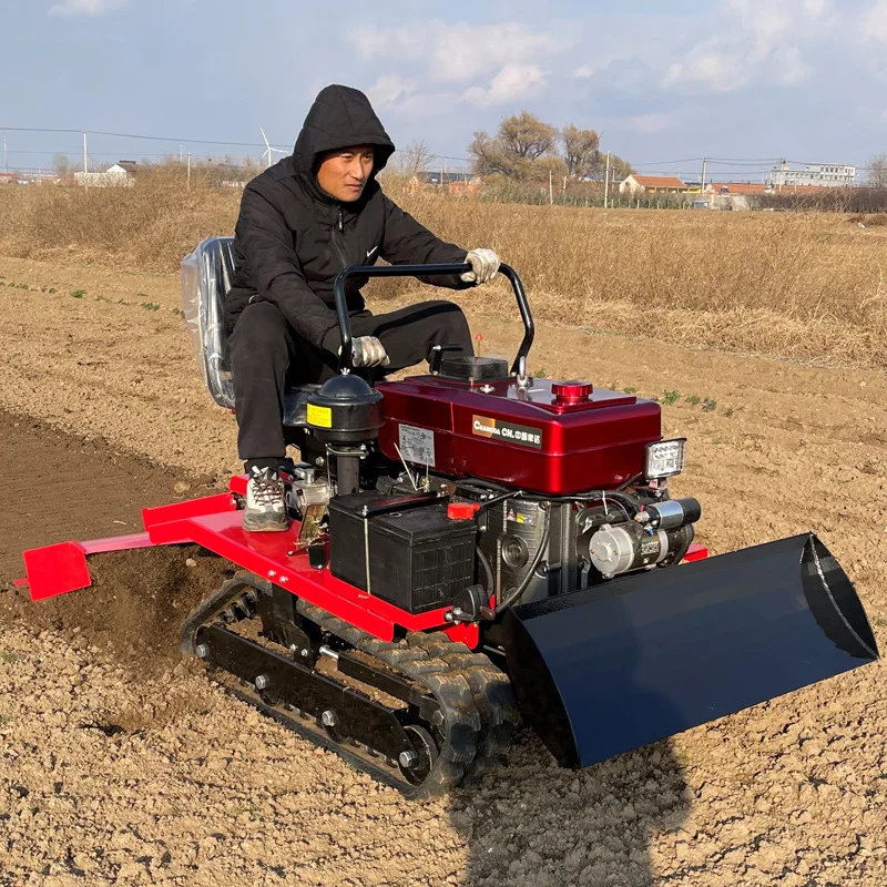 Mini Tracked Micro Tiller Loader - High Productivity Tractor