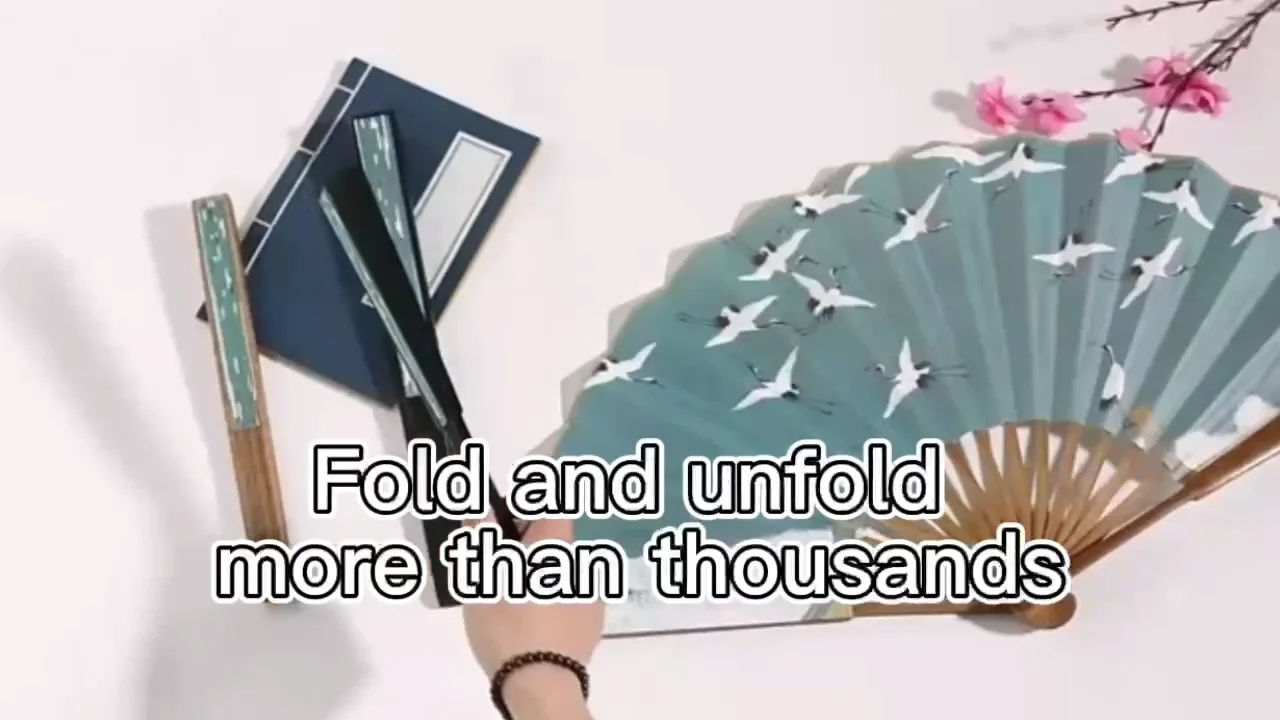 Personalized Folding Hand Fan Promotional Gift Giveaway Custom Chinese ...