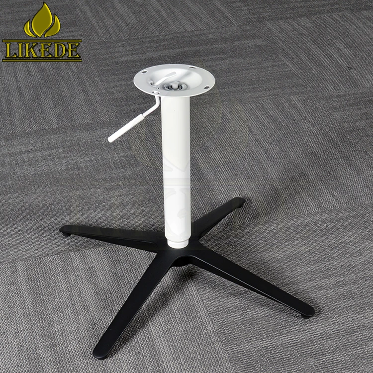 Matte White Aluminum Swivel Table Leg Adjustable Height for Outdoor ...