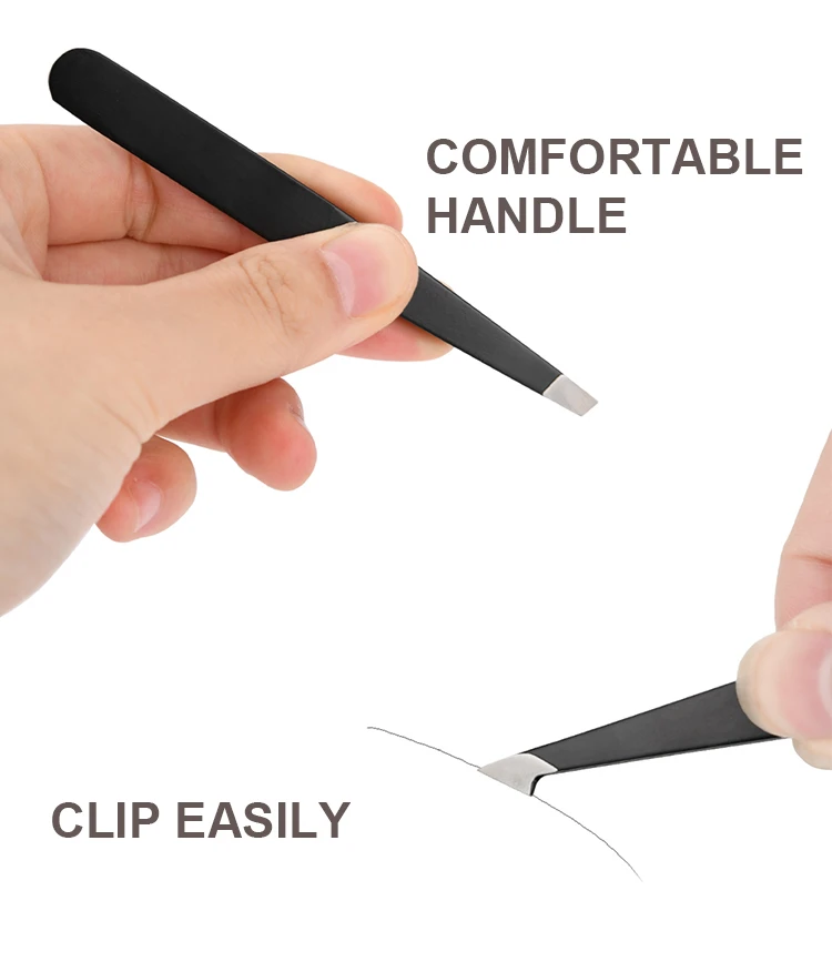 1.5mm Thickness High Quality Set Eyebrow Tweezers