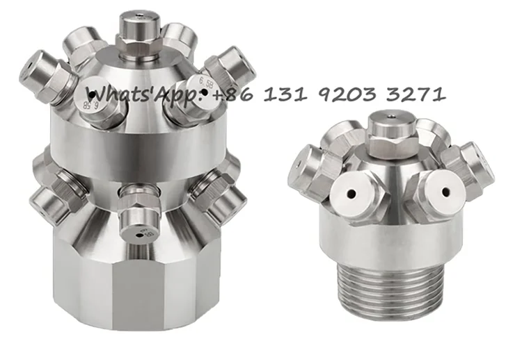 7 Head & 13 Head Stationary Cluster Tankjet Nozzles SS304