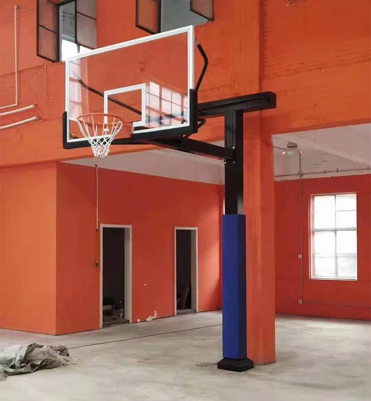 Adults Basketball Hoop Square Tube Outdoor Height Adjustable Posts ...