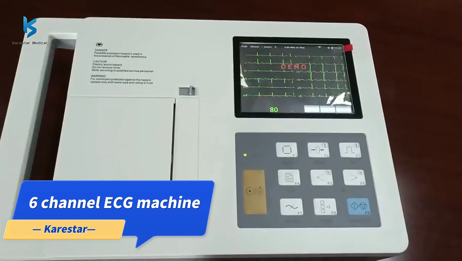 K-eb6 Electrocardiogram 12 Lead Ecg Machine Portable Medical Device Ecg ...