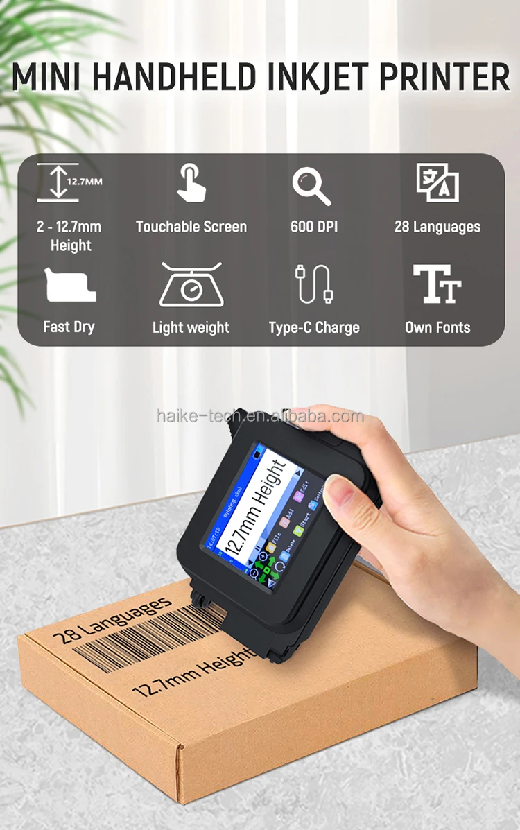 High Quality Portable Handjet Machine Fast Dry Ink Label Printer ...