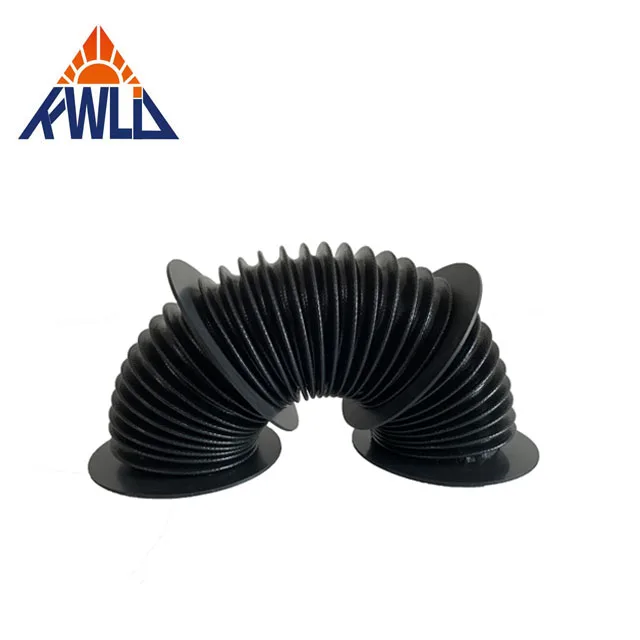 Plastic Flexible Accordion Bellows Cover Round Bellows Hydraulic ...