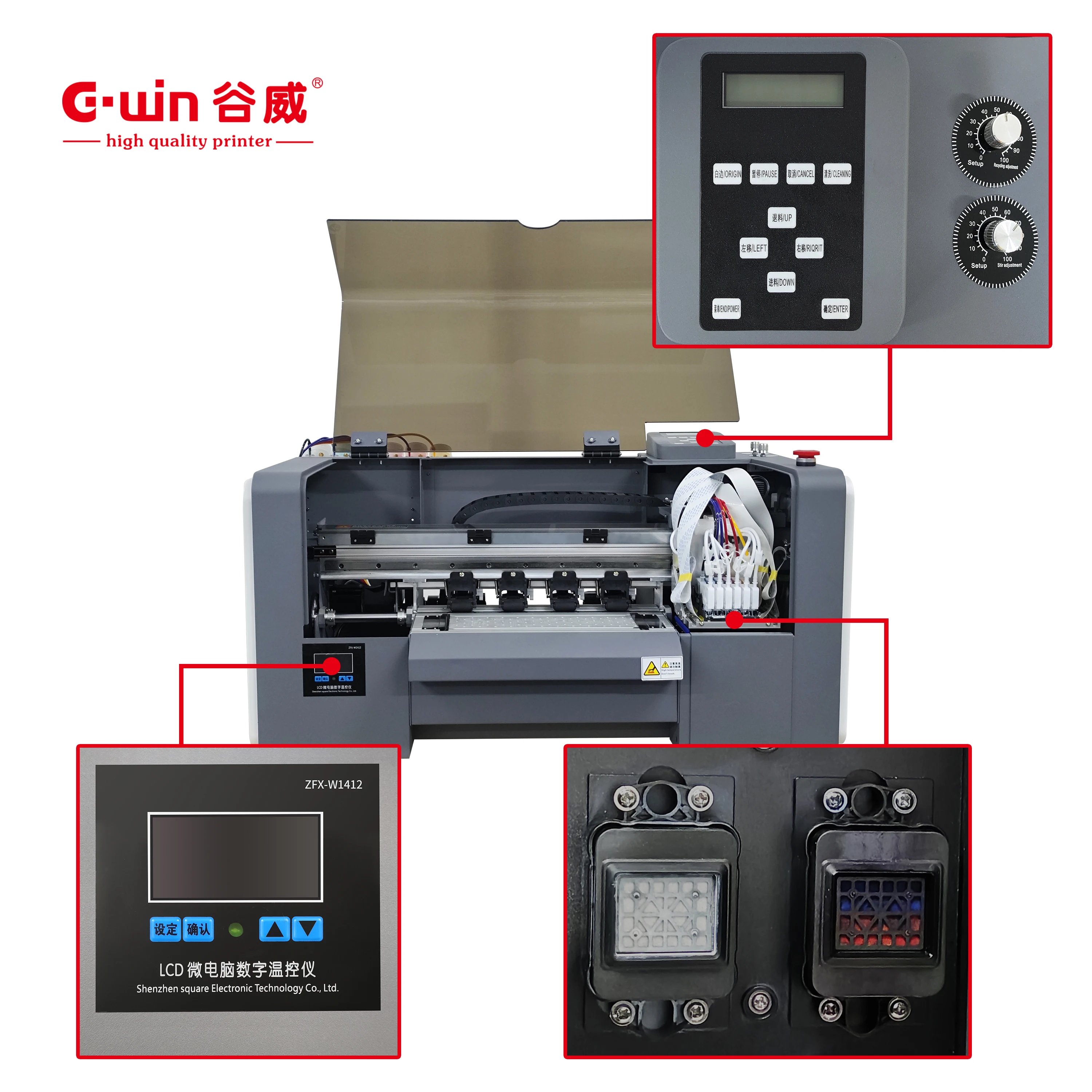 Computer T-Shirt Print Machine Clothes Digital Xp600 Dtf Printer With ...