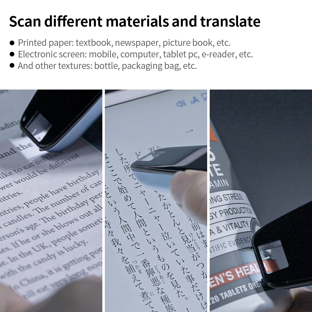 Newyes Electronic Dyslexia Text Reading Pen Scanner Portable Instant ...