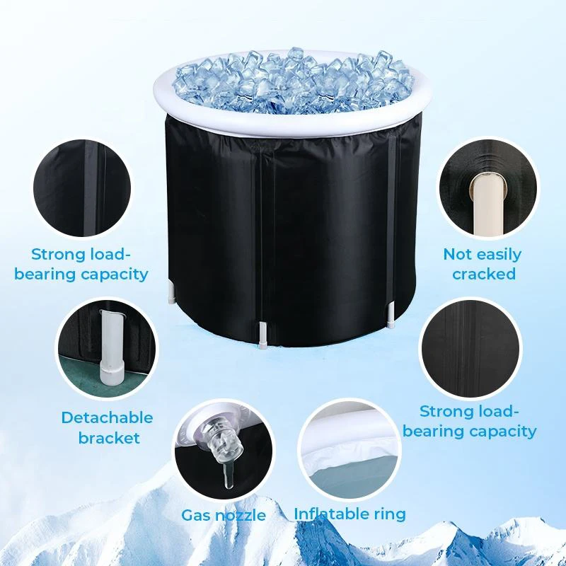 Outdoor Portable Spa Tubs Pvc Foldable Cold Plunge Tubs Inflatable Ice ...