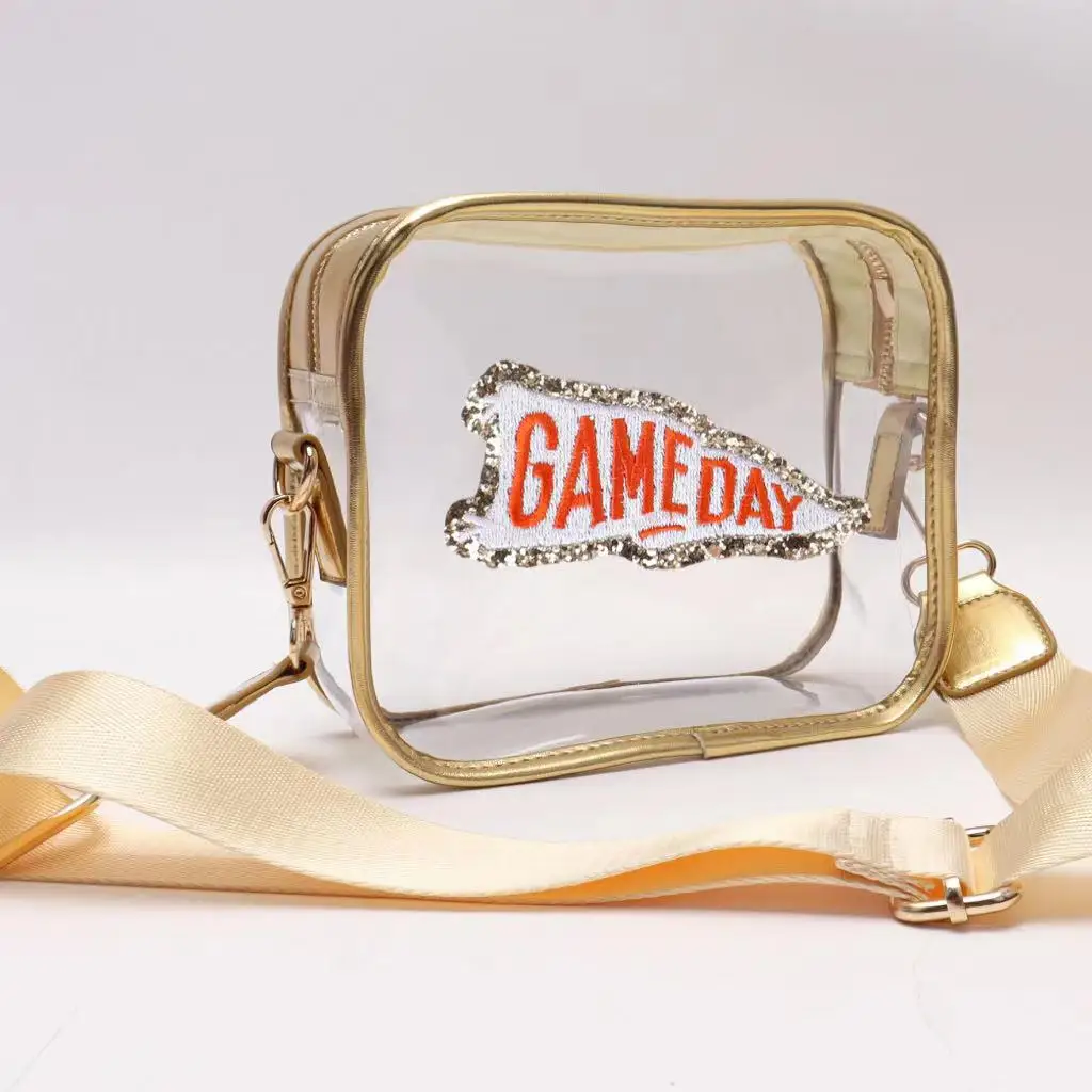Game Day Stadium Approval Concert Pvc Women Purse Sports Waist ...