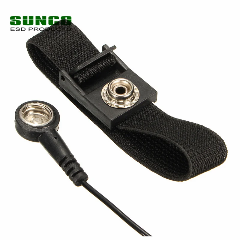 Free Shipping Sa03 Black Esd Wrist And Cord Set For Electronics - Buy ...